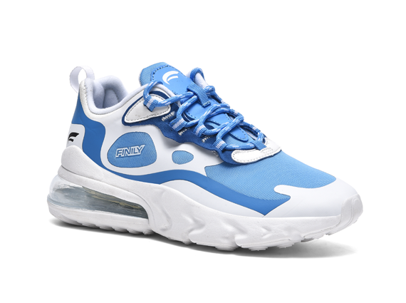 How to wear: Blue trainers